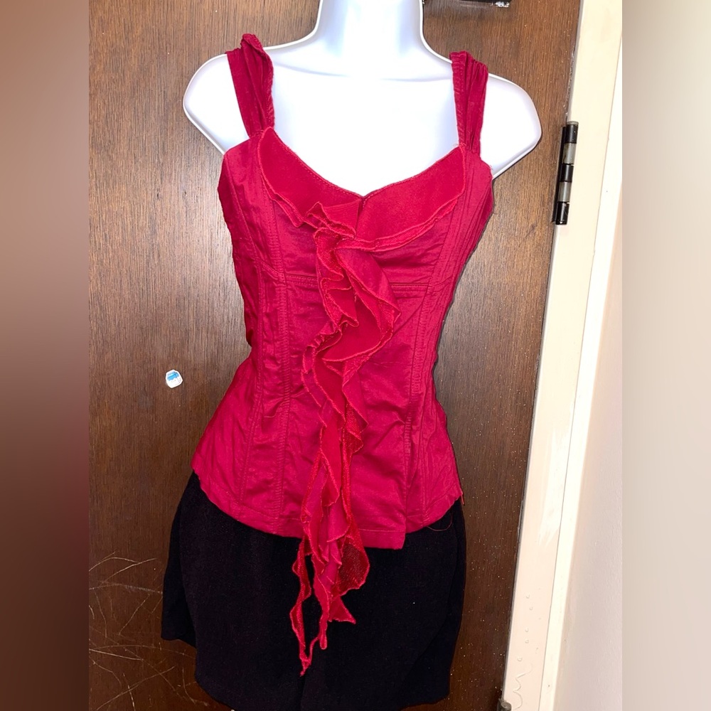 Vintage Frilly Bone-In Corset - Gem